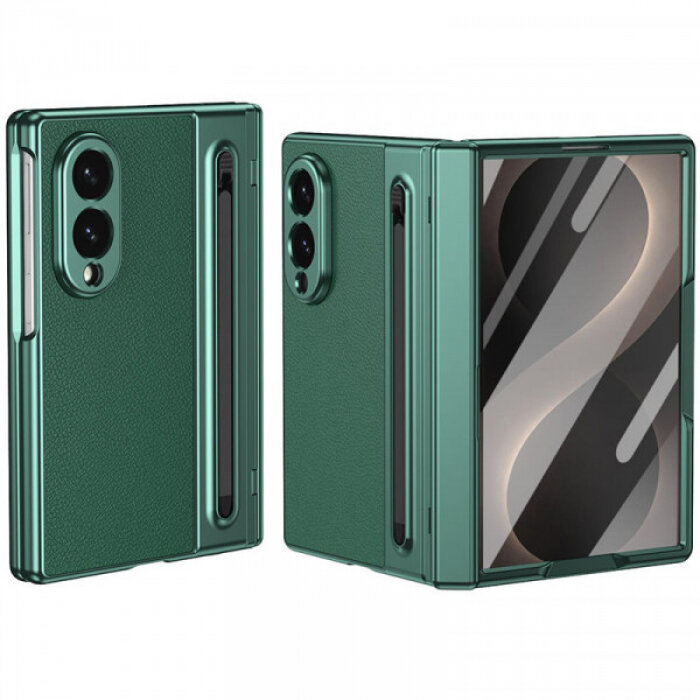 Чехол 3D с кожаной вставкой и стилусом для Samsung Galaxy Z Fold 8