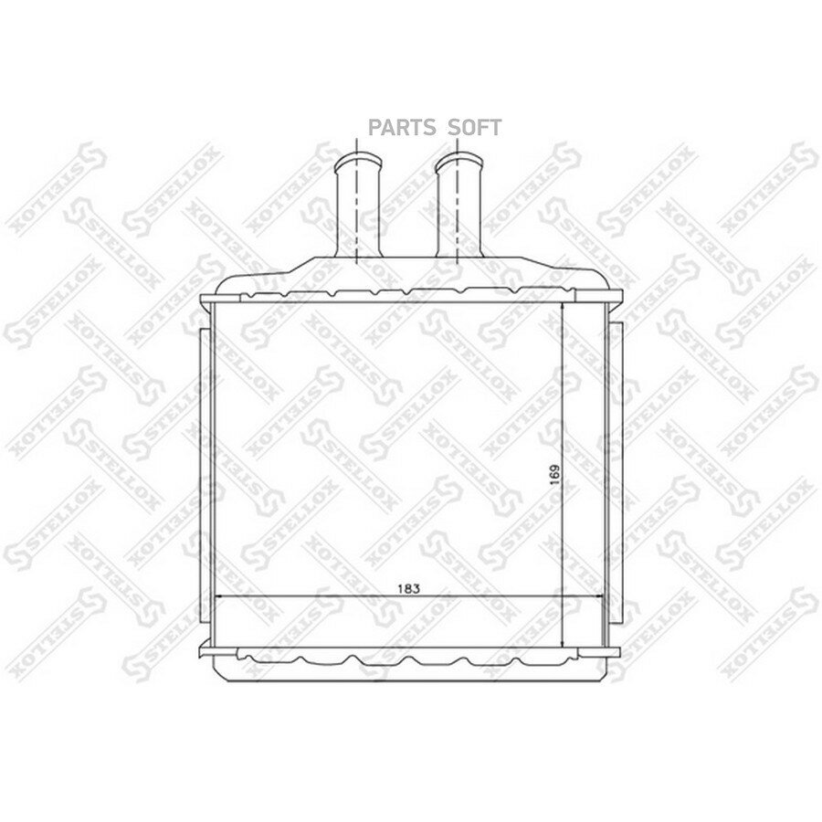 STELLOX 1035105SX Радиатор печки арт. продавца STELLOX1035105SX