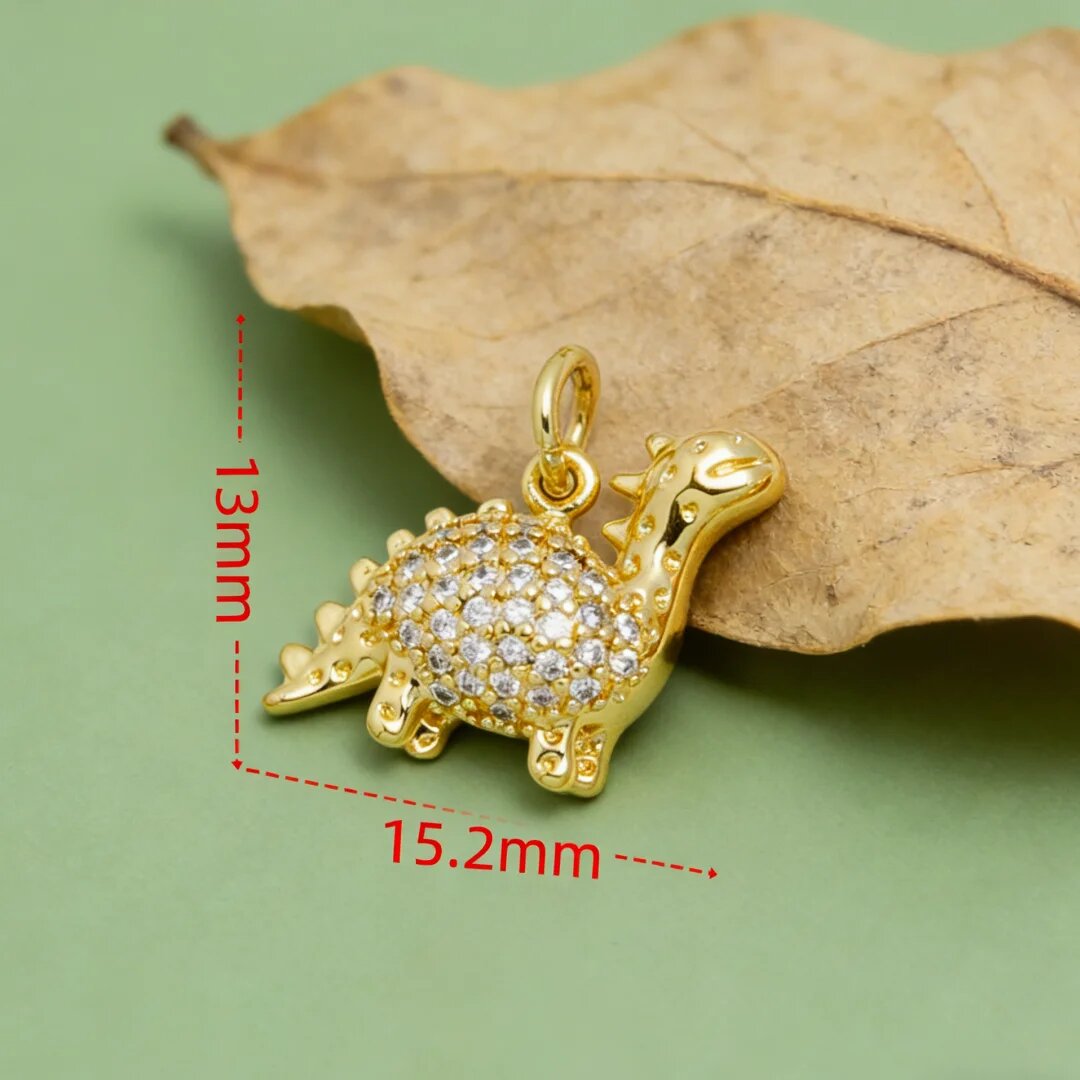 Подвески LJRIVER 5 шт, золотые, с цирконием, для рукоделия DZ5446-Gold