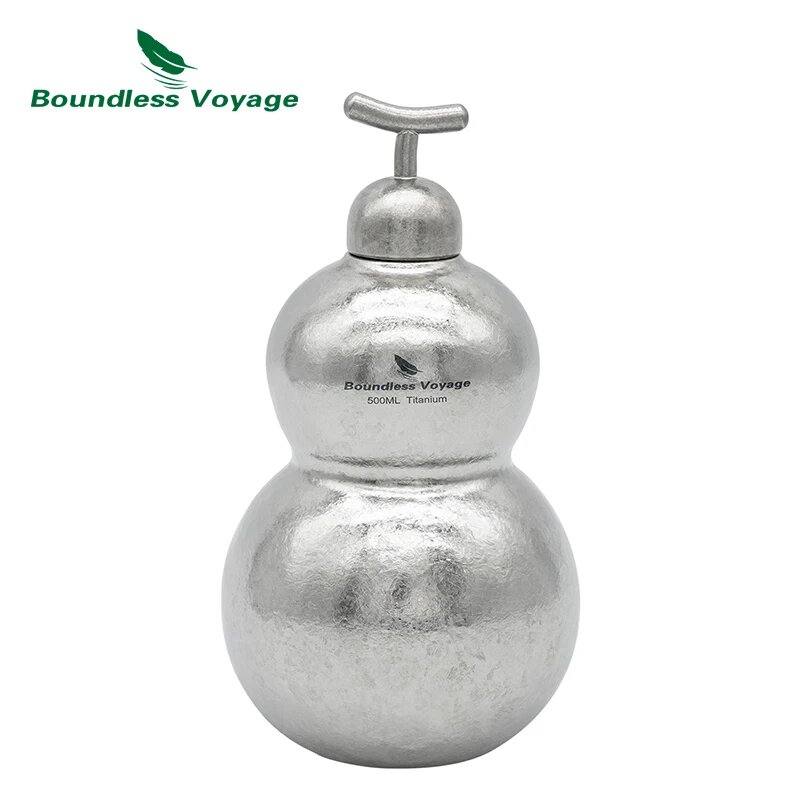 Титановая фляга Boundless Voyage 500 мл Silver