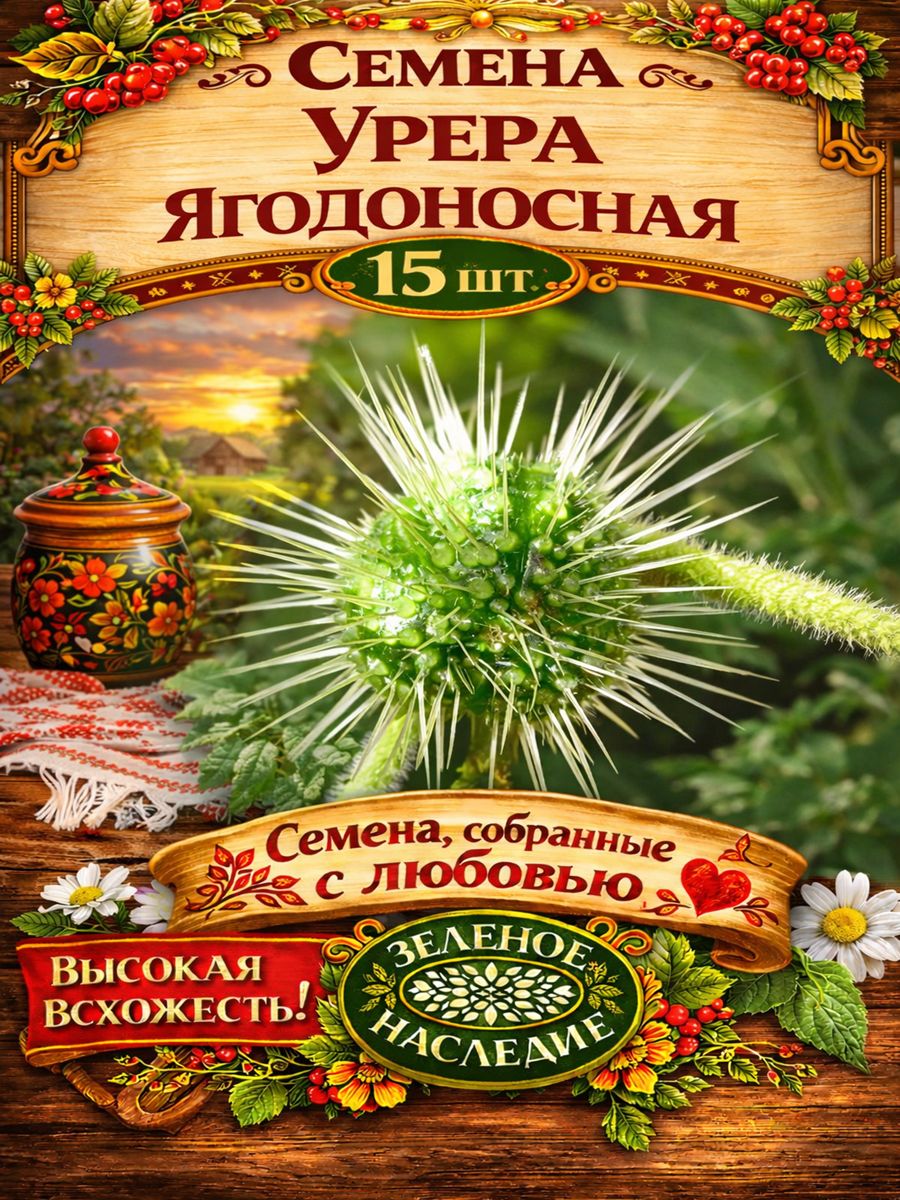 Семена Урера ягодоностная (лат. Urera baccifera) 15 шт