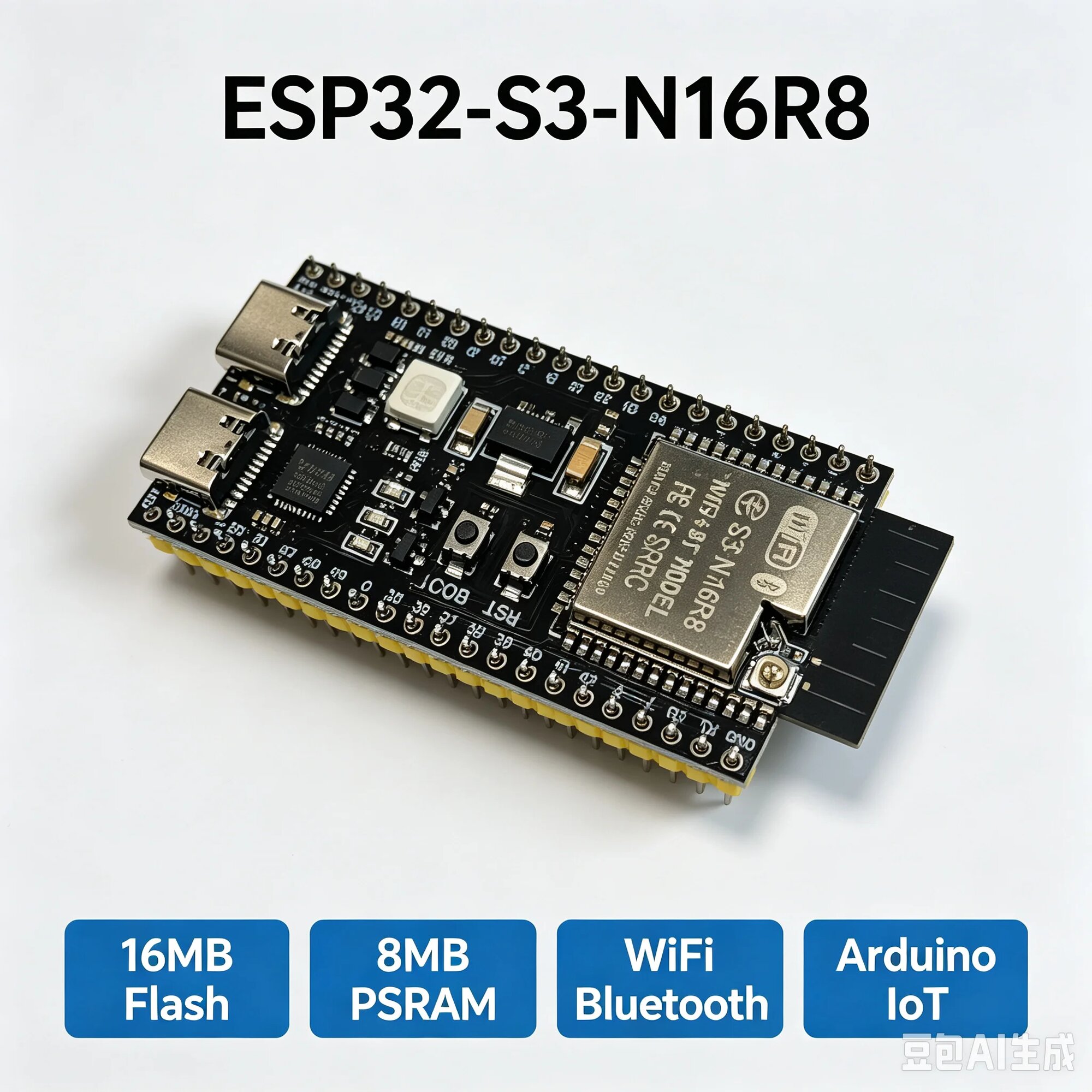 Модуль ESP32-S3 YULONGEC Wi-Fi+Bluetooth, ESP32-S3-N16R8