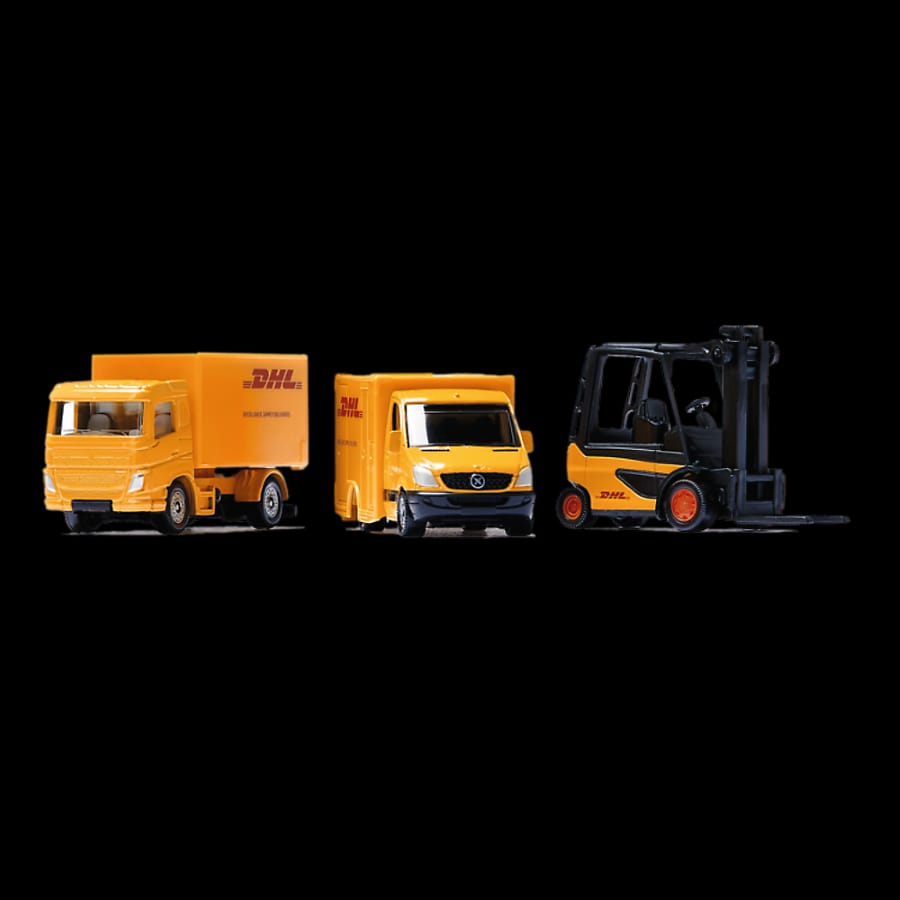 Игрушечная машинка Siku DHL набор моделей транспортных средств 6335, желтый, красный