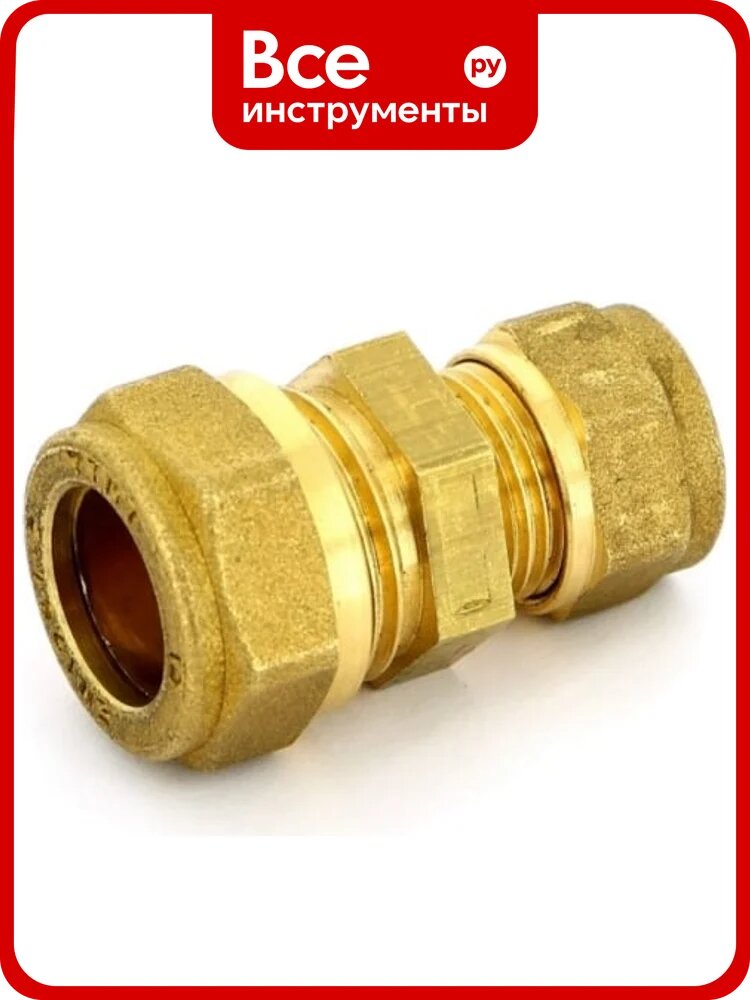 Прямое соединение Tiemme 15x10 обжим 1000106/1001G151000
