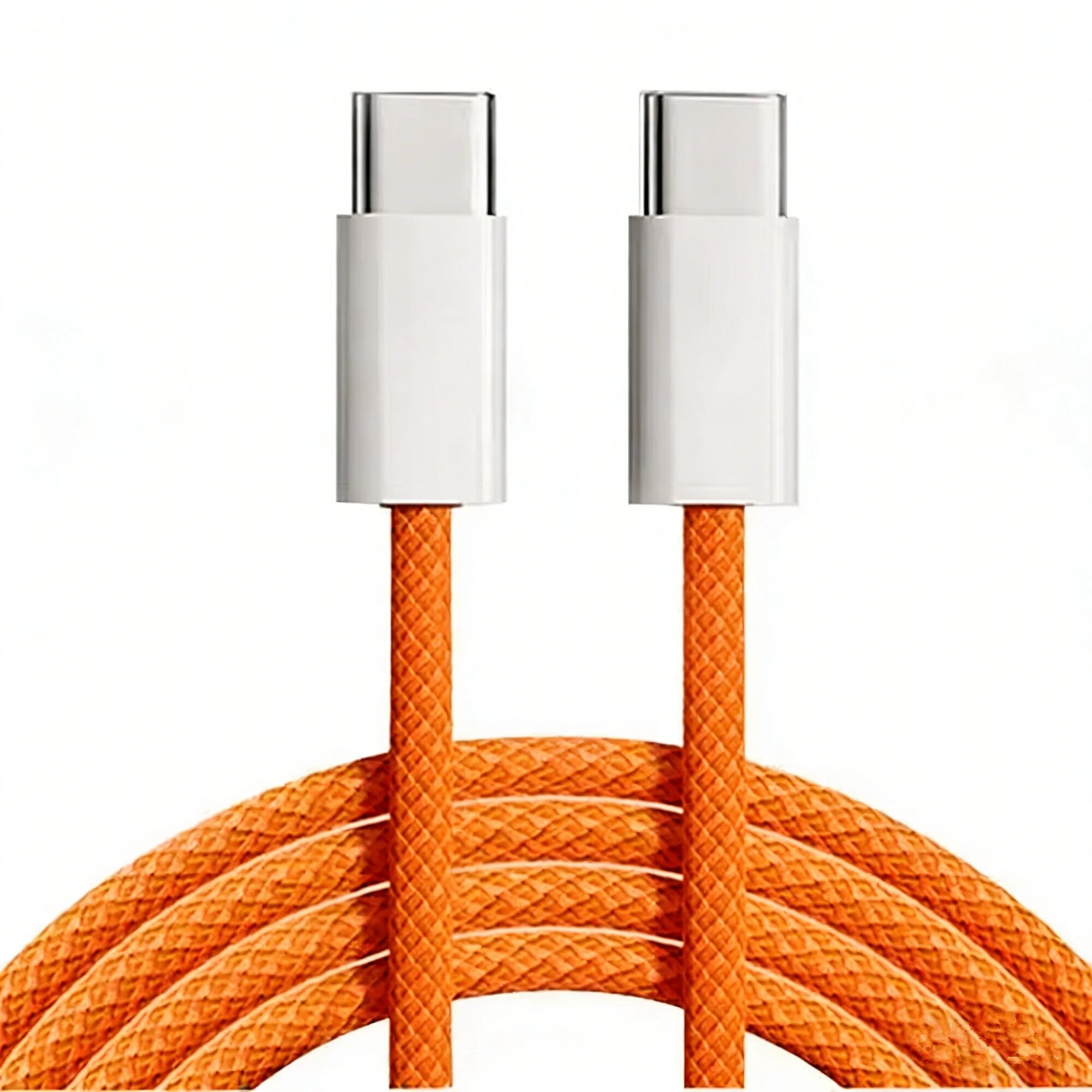 Оранжевый кабель USB-C Type-C 2 м
