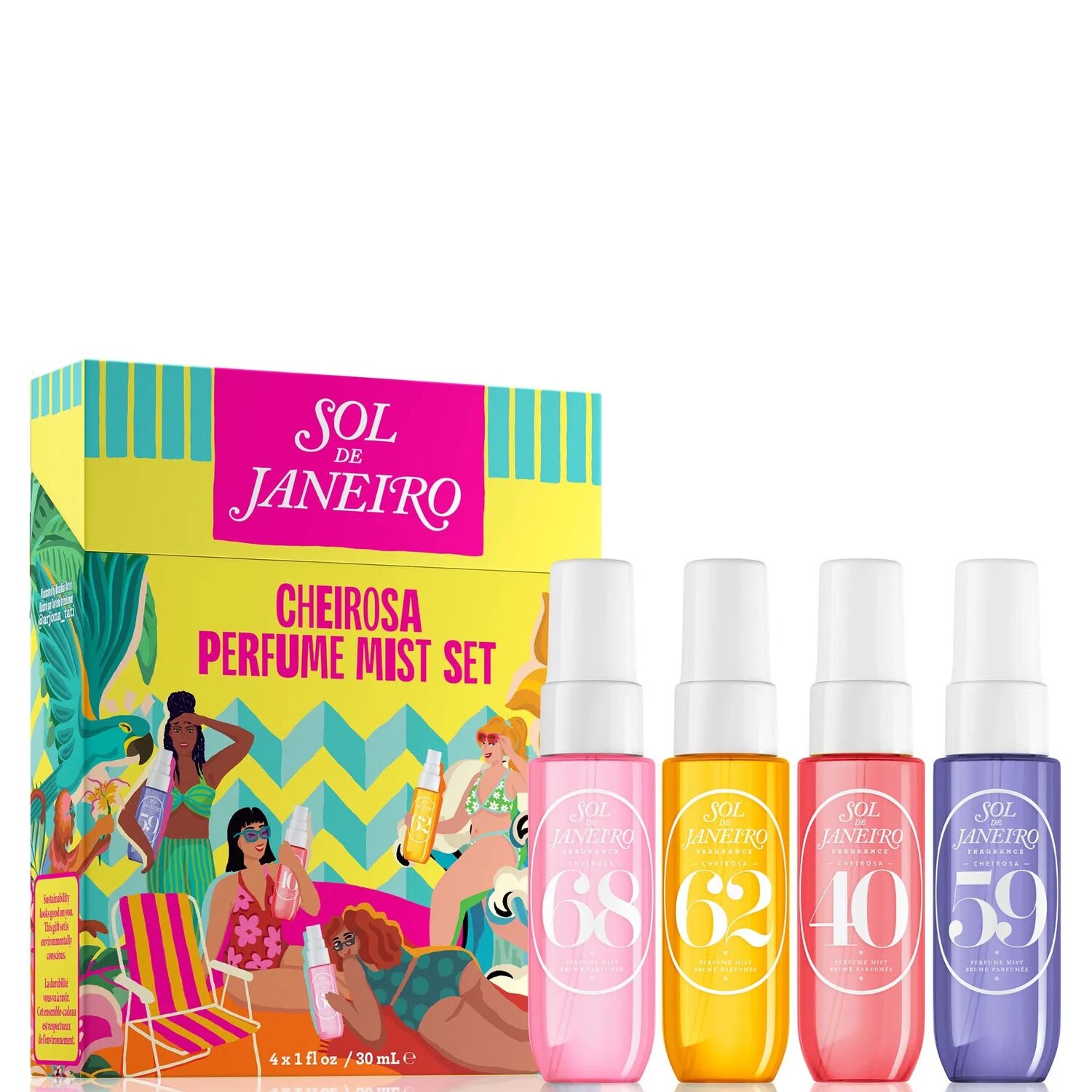Sol de Janeiro Spritz & Sol Brume De Sol Cheirosa Perfume Mist Set Подарочный набор из 5 парфюмерных мистов по 30мл