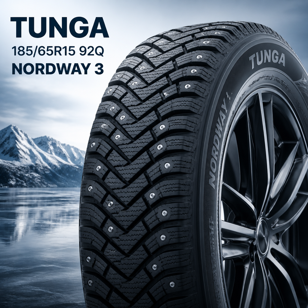 Зимние автошины TUNGA 185/65R15 92Q NORDWAY 3 шип