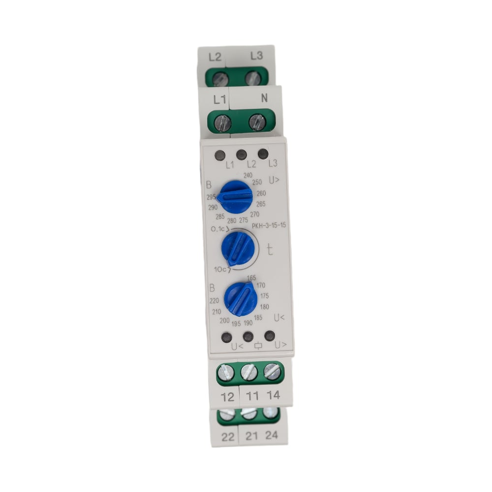 Реле контроля напряжения Меандр РКН-3-15-15 AC230В/AC400B УХЛ4 A8302-16933945