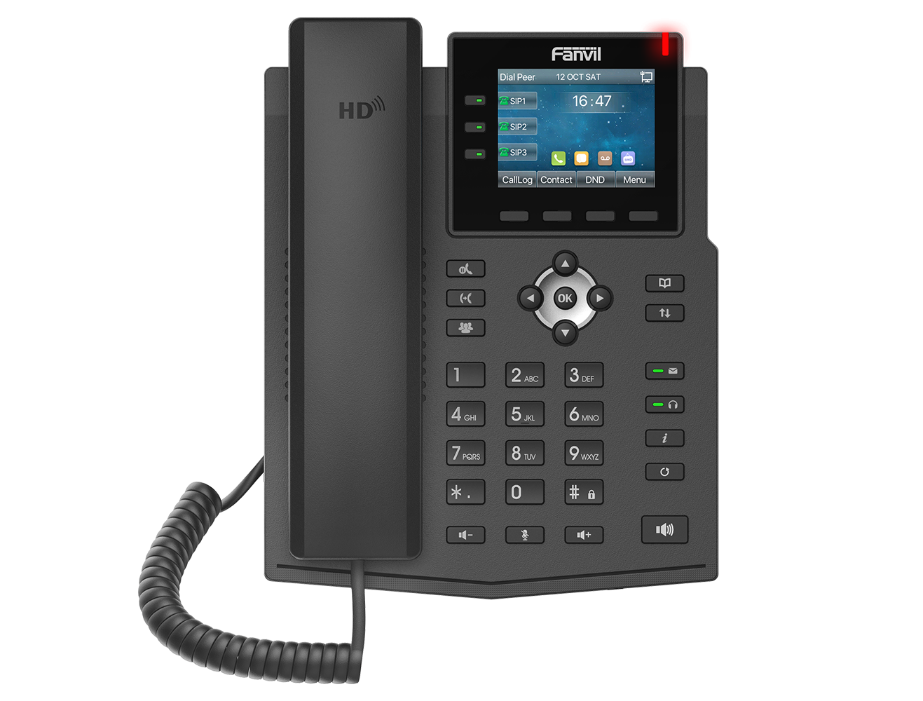 IP-телефон Fanvil X3U Pro, 6 SIP-линий, цветной экран 2,8", 2x1 Гбит/с, PoE