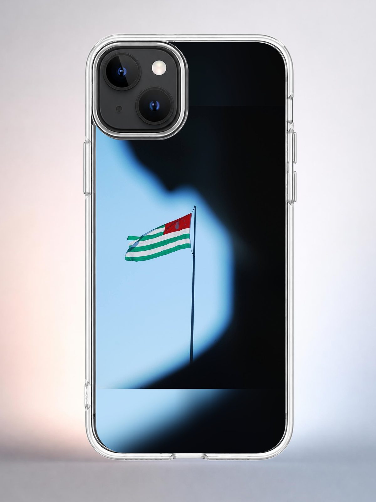 Чехол iPhone 14 Флаг Абхазии Y2K Indie Sleaze