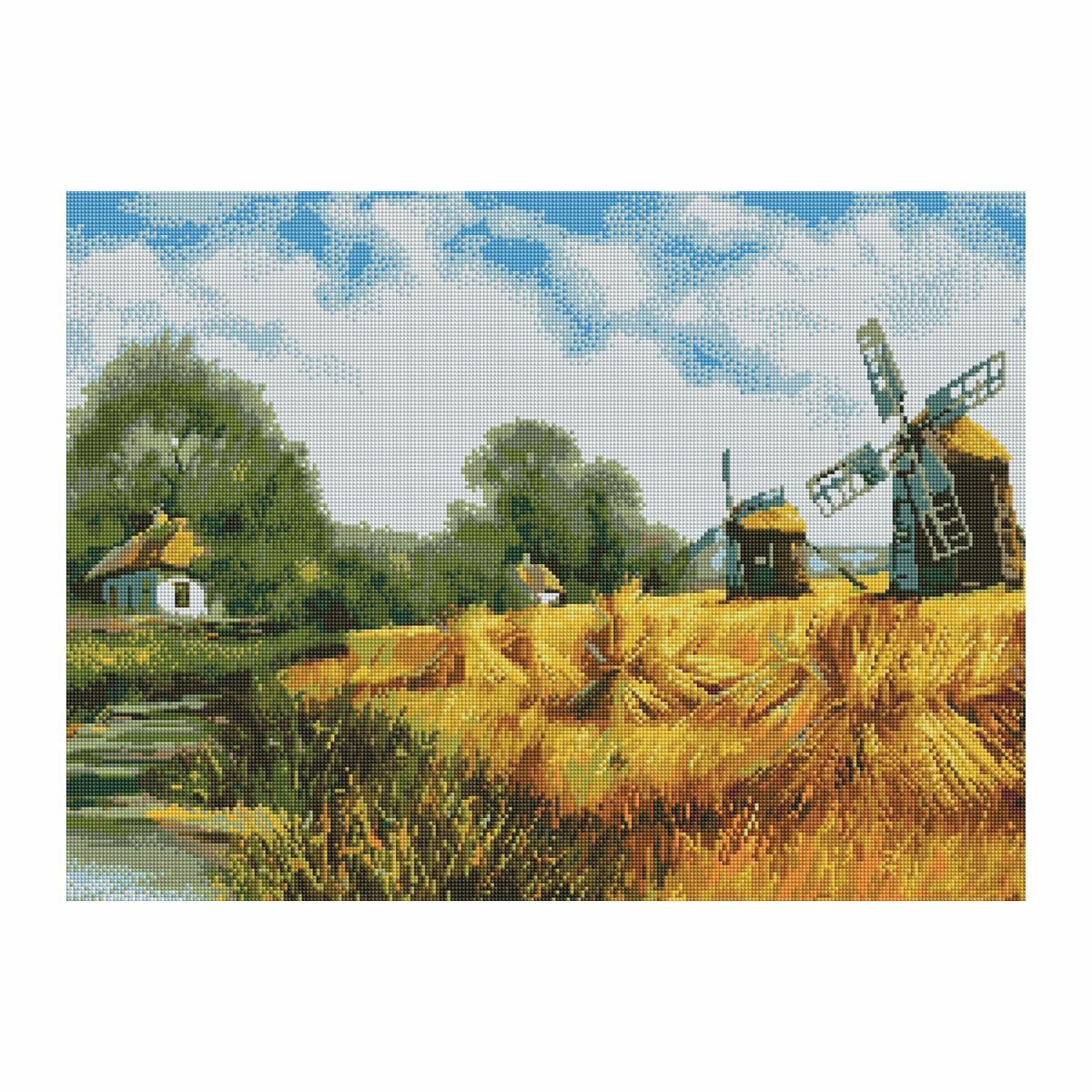 Алмазная мозаика Три Совы "Мельницы", 50x70см, холст, картонная коробка с ручкой (АМ5070_47580)