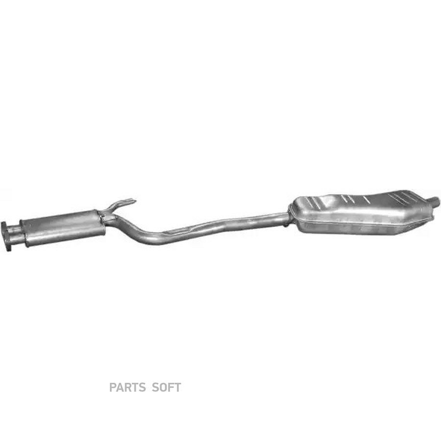 Глушитель средняя+задняя часть (03.65+03.66) BMW E34 2.0i 24V 90-97 от официального дистрибьютора, POLMOSTROW, артикул 03127