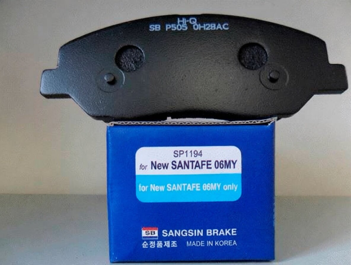 Колодки тормозные HYUNDAI SANTA FE (CM)/(SM) 05-/KIA SORENTO (XM) 09- передние SP1194 Sangsin brake