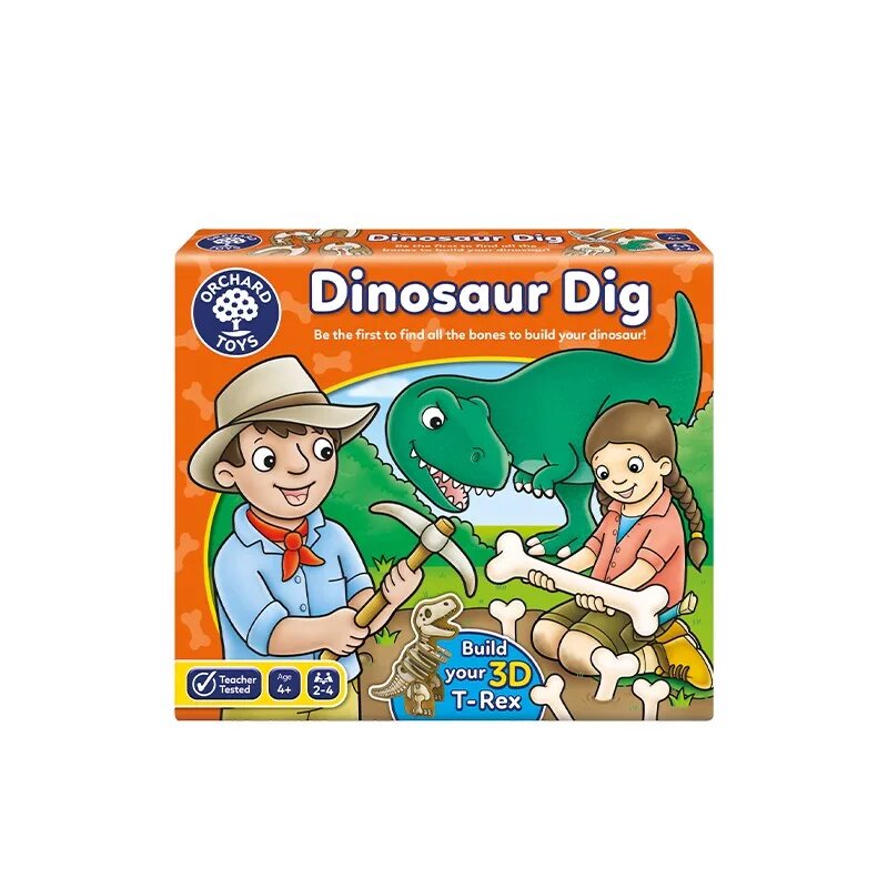 Orchard Toys Набор для копания динозавров для 2-4 игроков от 3 лет интерактивная игрушка