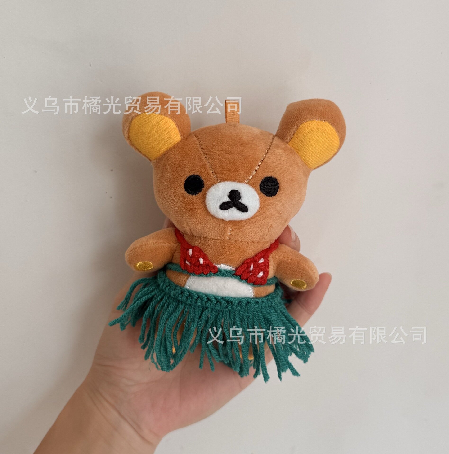 Милая мягкая плюшевая игрушка Rilakkuma на брелоке юбка бикини стиль 11 см Sanx