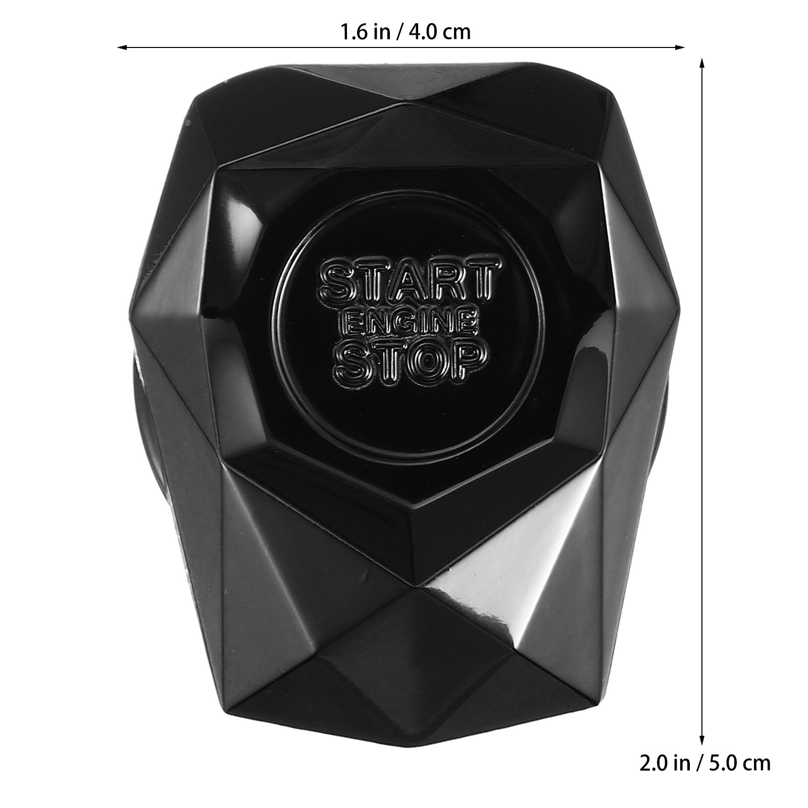 Чехол Для Кнопки Запуска Двигателя Черный 5X4Cm Защита От Пыли И Царапин Универсальный Аксессуар Для Авто Салона