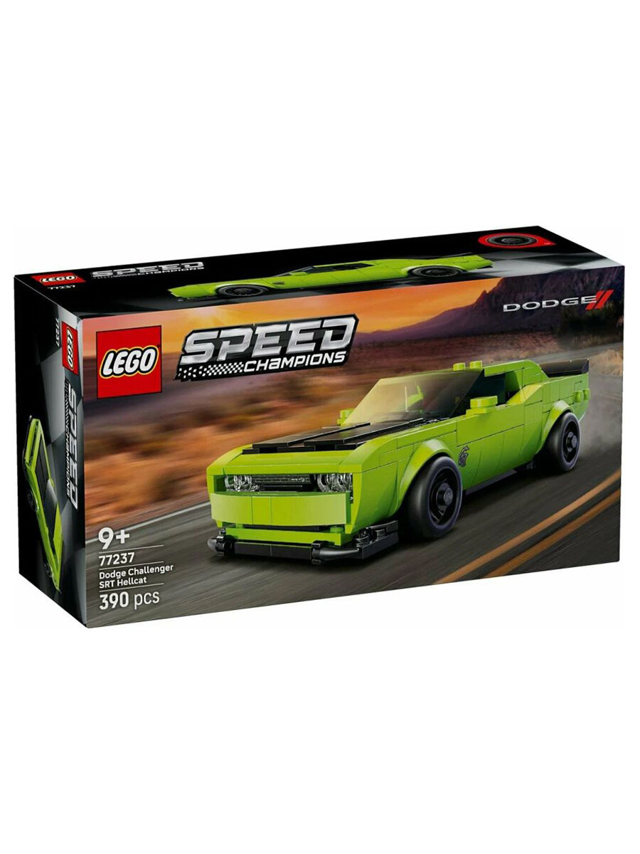 Конструктор LEGO SPEED CHAMPIONS Dodge Challenger SRT Hellcat, 9 лет, 390 деталей, 77237