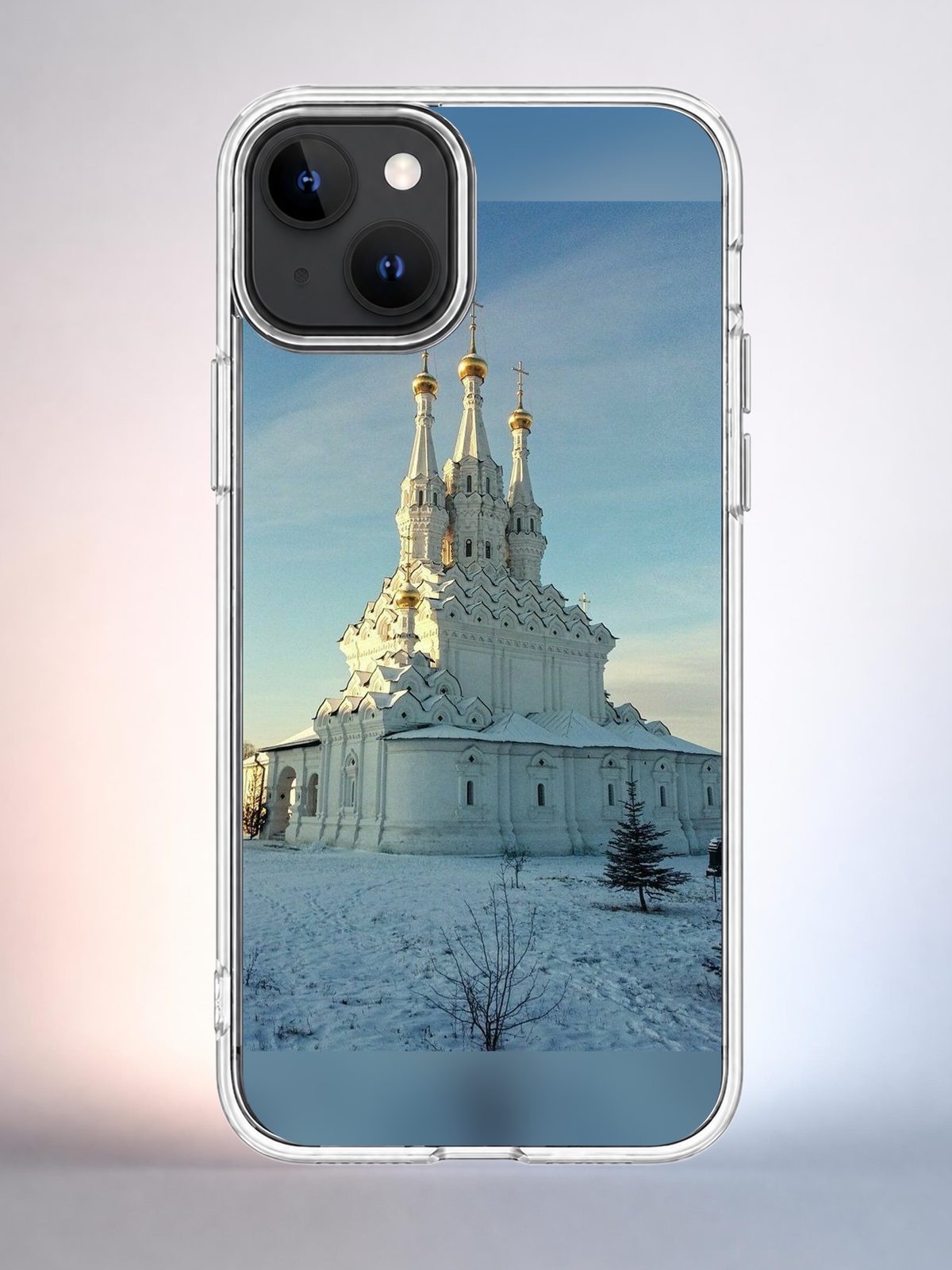 Чехол iPhone 14 Православный храм Y2K Indie Sleaze