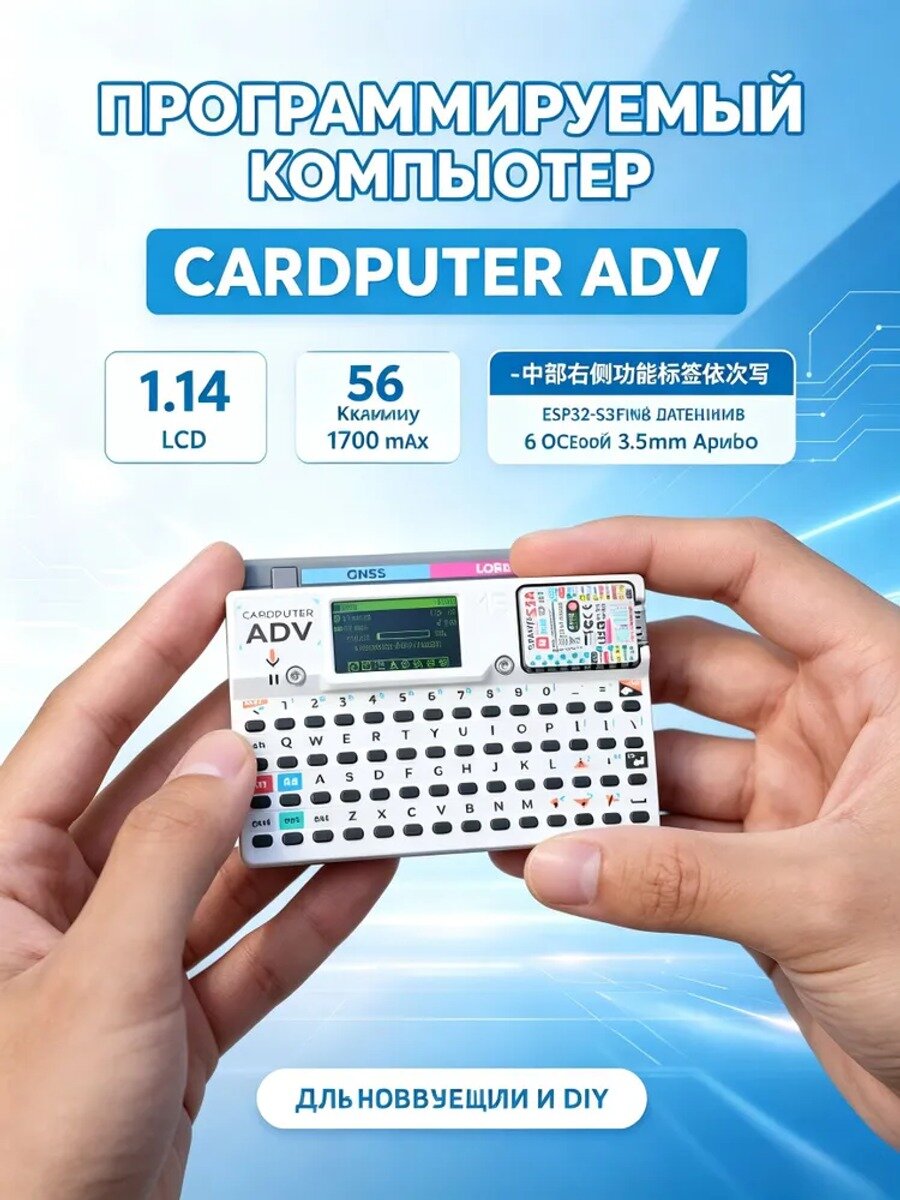 M5Stack Cardputer Adv карточный компьютер с 56-клавишной программируемой платой разработки Stamp-S3A