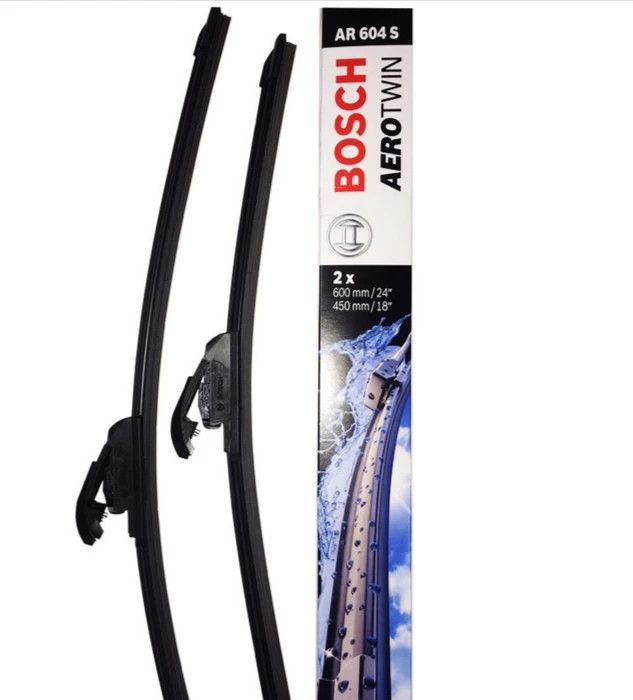 Комплект бескаркасных щёток стеклоочистителя Bosch Aerotwin AR604S 600/450 мм со спойлером, 33971189