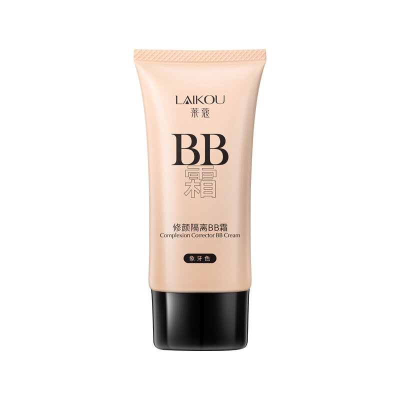 BB-крем Laikou 50г, легкий, маскирующий, для быстрого нанесения, 3-в-1: праймер, BB-крем и тональный крем, стойкий, не скатывается, жидкая тональная основа, косметика.
