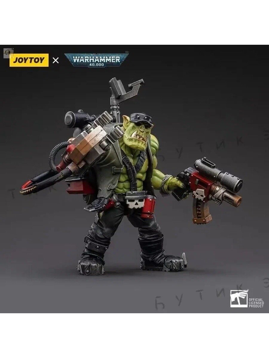 Подвижная фигурка Вархаммер 40000 Орк Коммандос Ноб Назбог( Warhammer 40k Ork Kommandos Nob Nazbog)