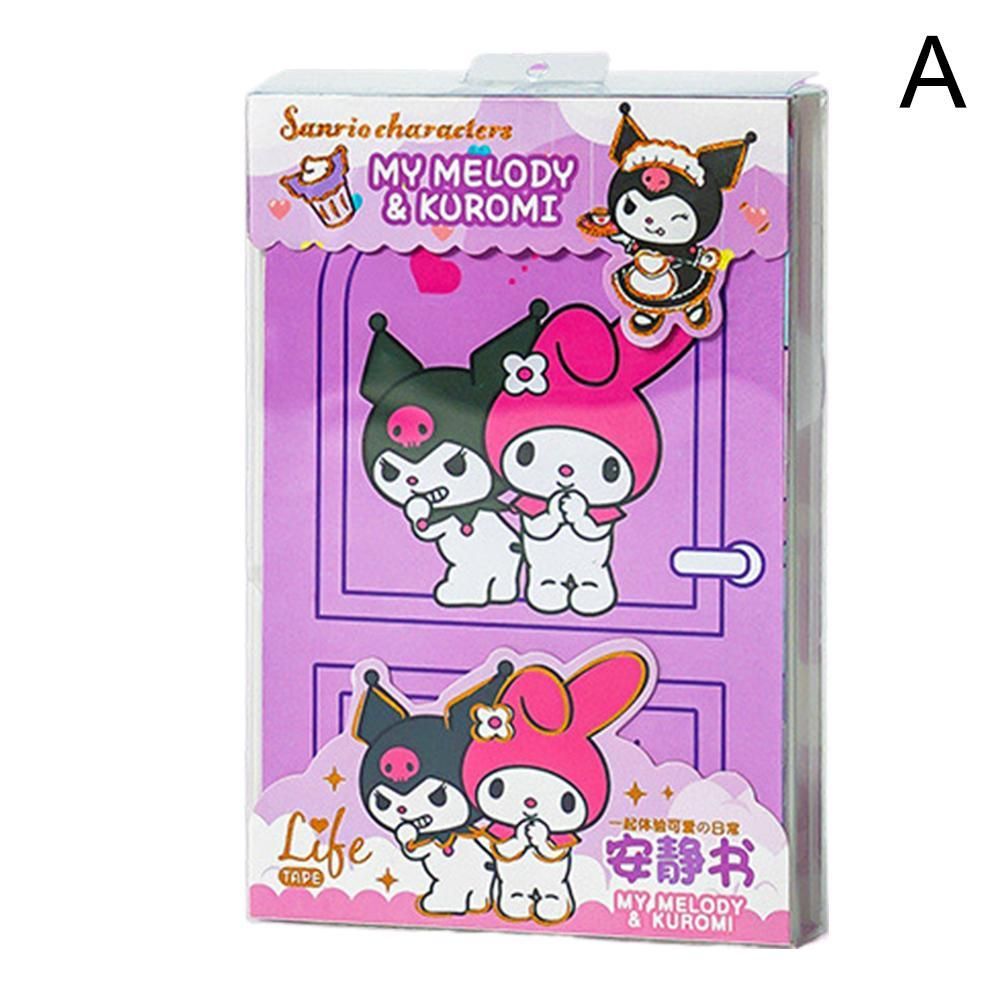 Тихая книга ручной работы Sanrio, Без резки, один бесплатный комплект материала. Melody, Kuromi