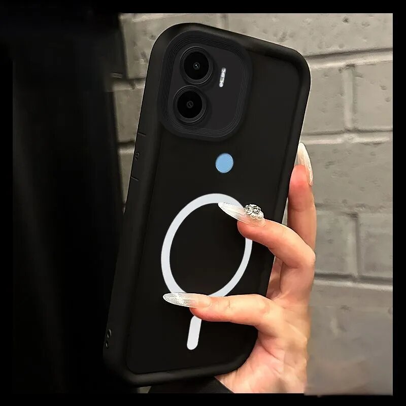 Чехол на REDMI A1 Plus REDMI A2 Plus / Редми A1+ Редми A2+ Мягкая оболочка, совместимый с MagSafe (магсейф), противоударный JTBSWX01