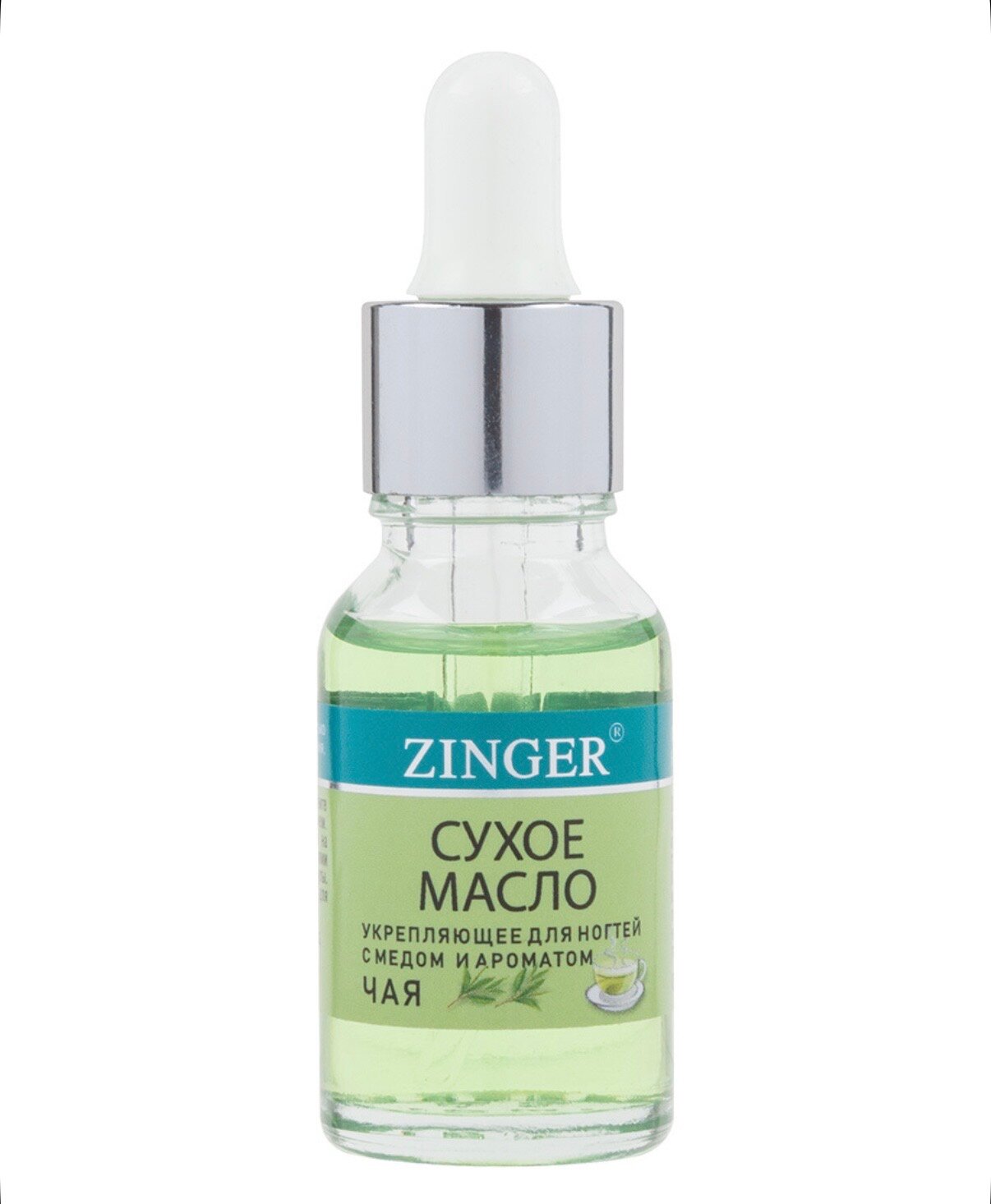 Zinger Сухое укрепляющее масло для ногтей "Green tea" NC92, средство по уходу за ногтями и кутикулой