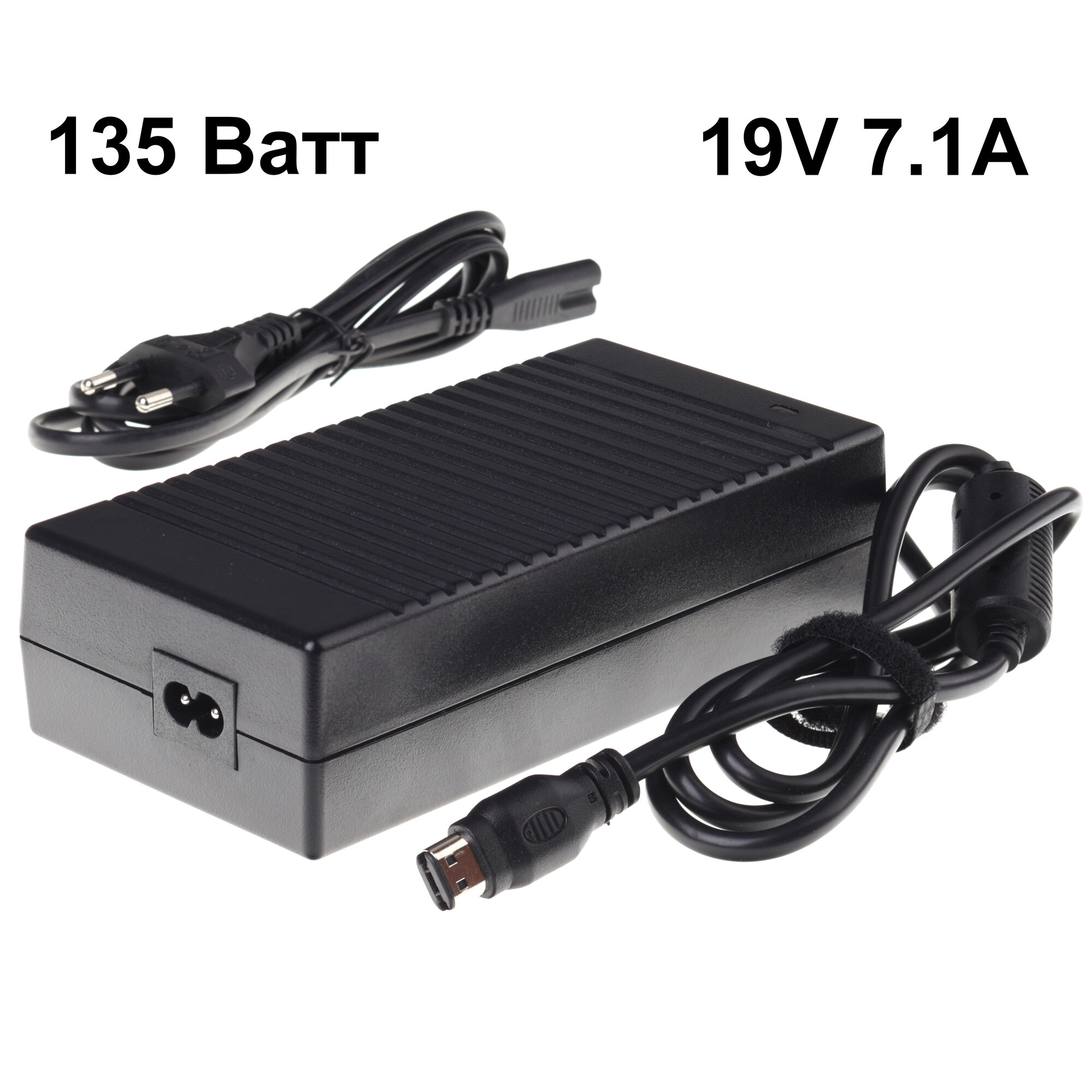 Блок питания AnyBatt 135W разъём HP Oval Multi-pin (овальный) для ноутбуков Compaq 394902-001, HSTNN-DA03