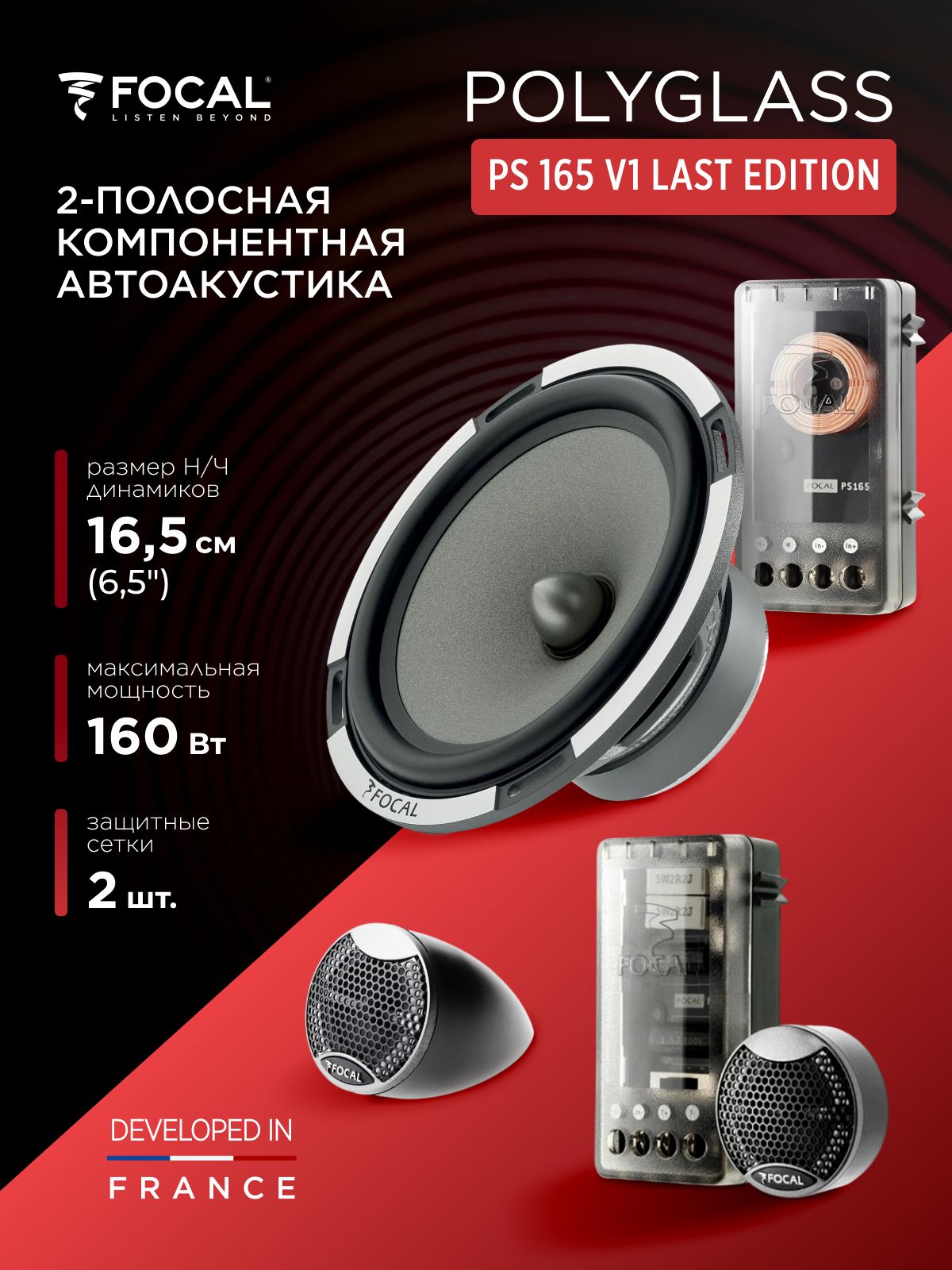 Колонки в машину FOCAL Polyglass PS 165 V1 Last Edition 16.5 см