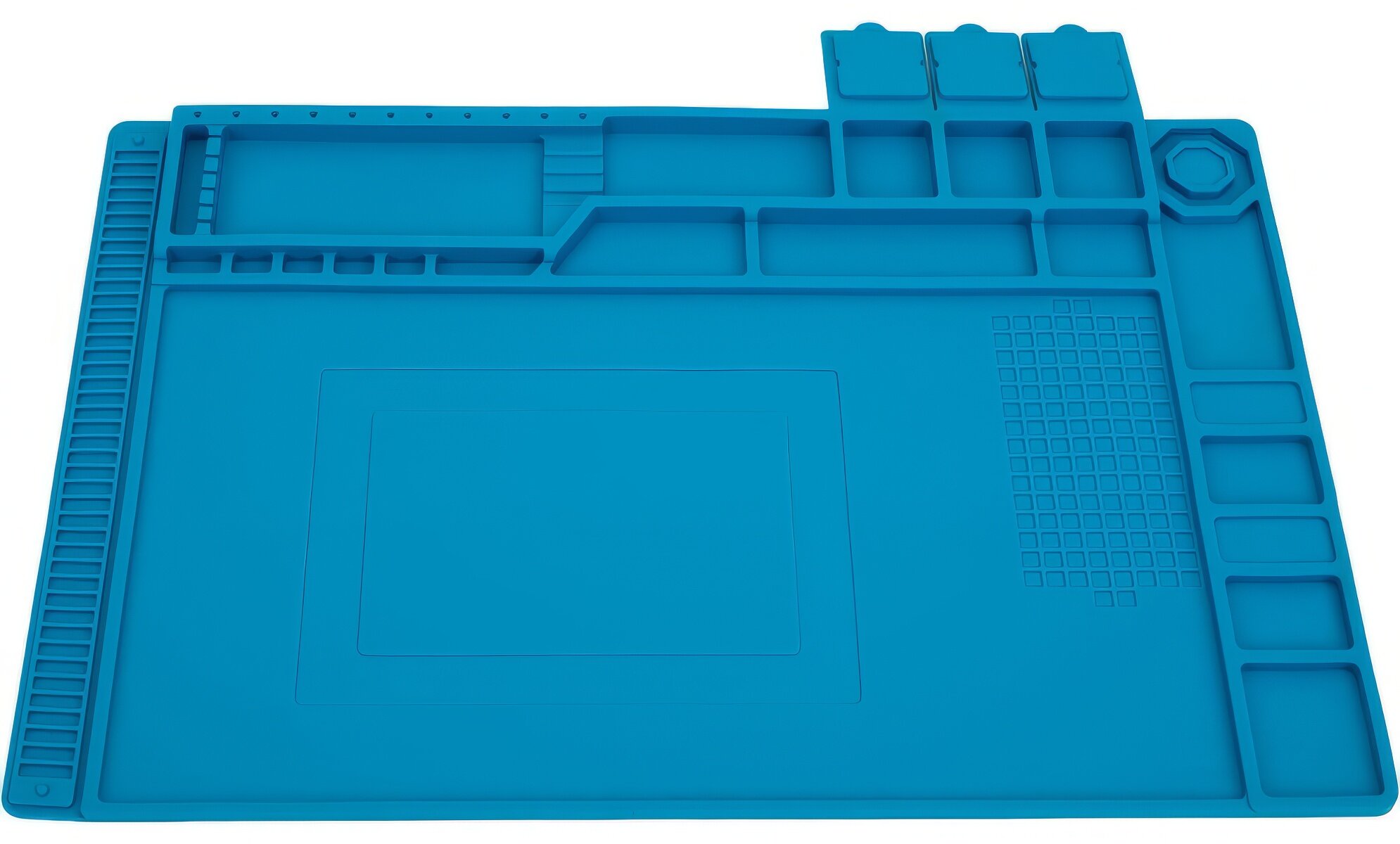 Термостойкий магнитный коврик для пайки и ремонта T-501 (450x300 мм) QUICKO QTST501