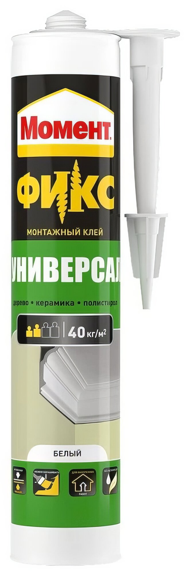Клей монтажный акриловый Момент Fix Универсал белый 280 мл
