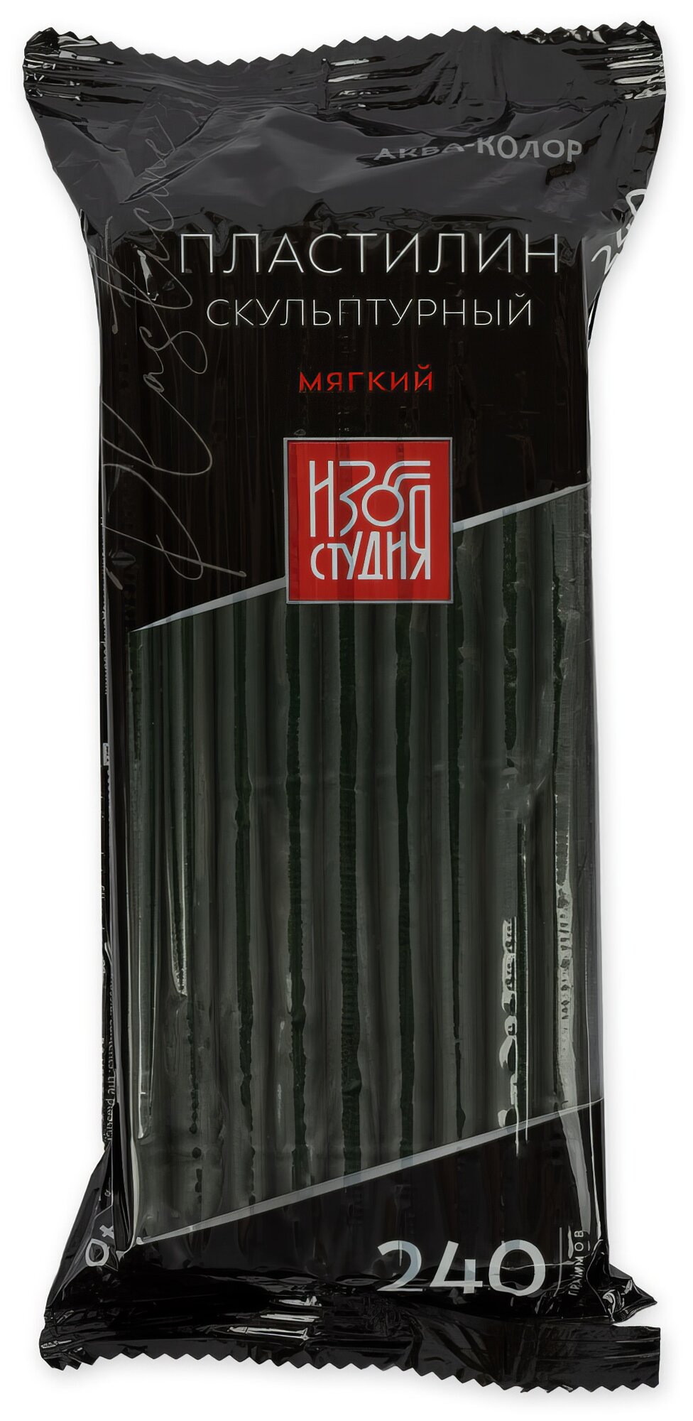 Пластилин скульптурный Аква-колор скульпталин IZO-SP-240 Изостудия 0.240 кг №3 оливковый мягкий
