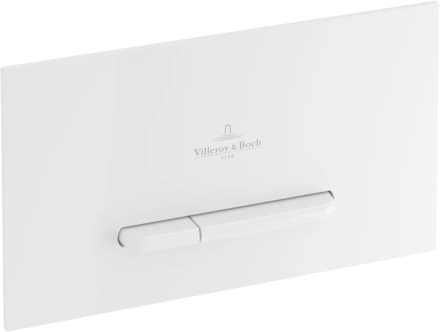 Кнопка смыва для инсталляции Villeroy & Boch Viconnect 92218068 белая, матовая, двойной смыв