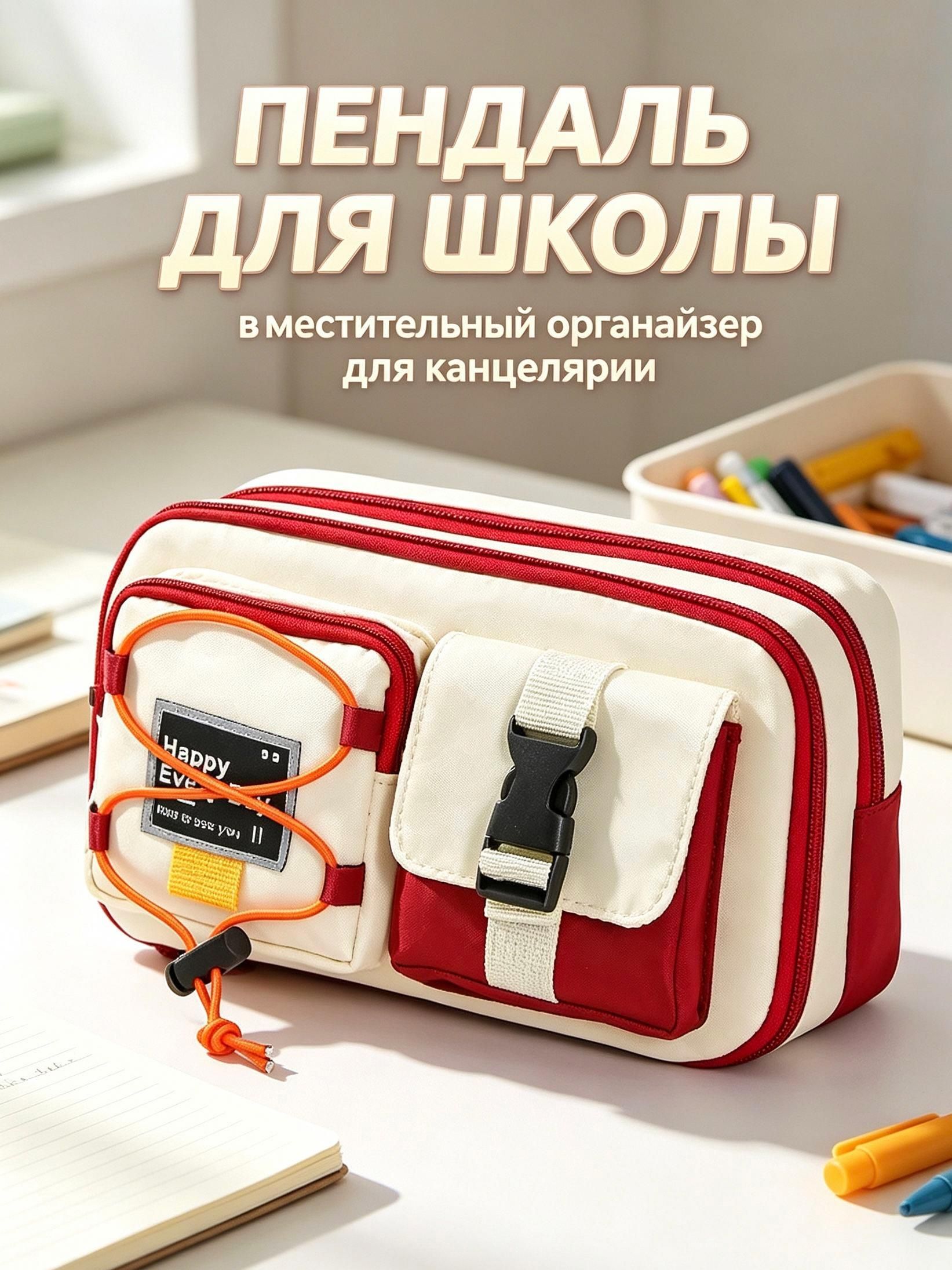 Кошачий пенал для девочек и мальчиков 003