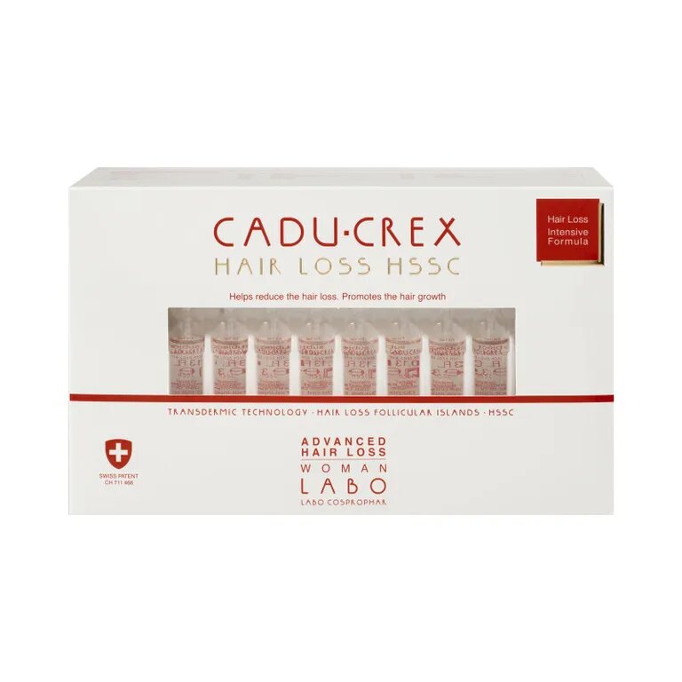 Crescina Ампулы для женщин при прогрессирующем выпадении волос CADU-CREX HSSC Advanced 40 ампул 40 ампул