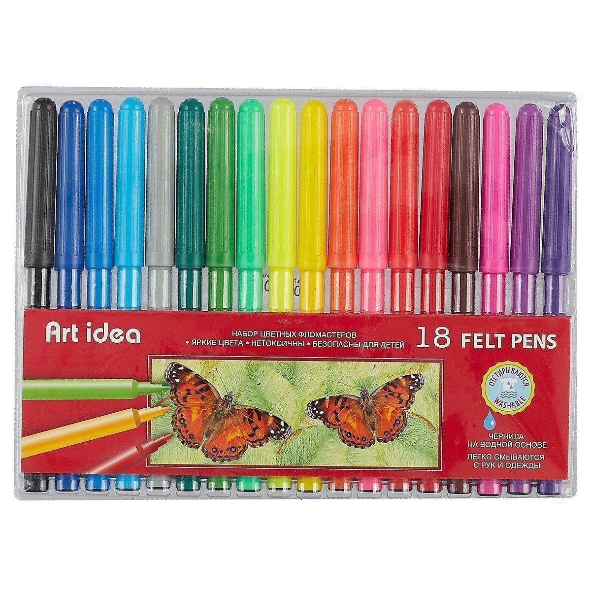 Фломастеры Art idea, 18 цветов