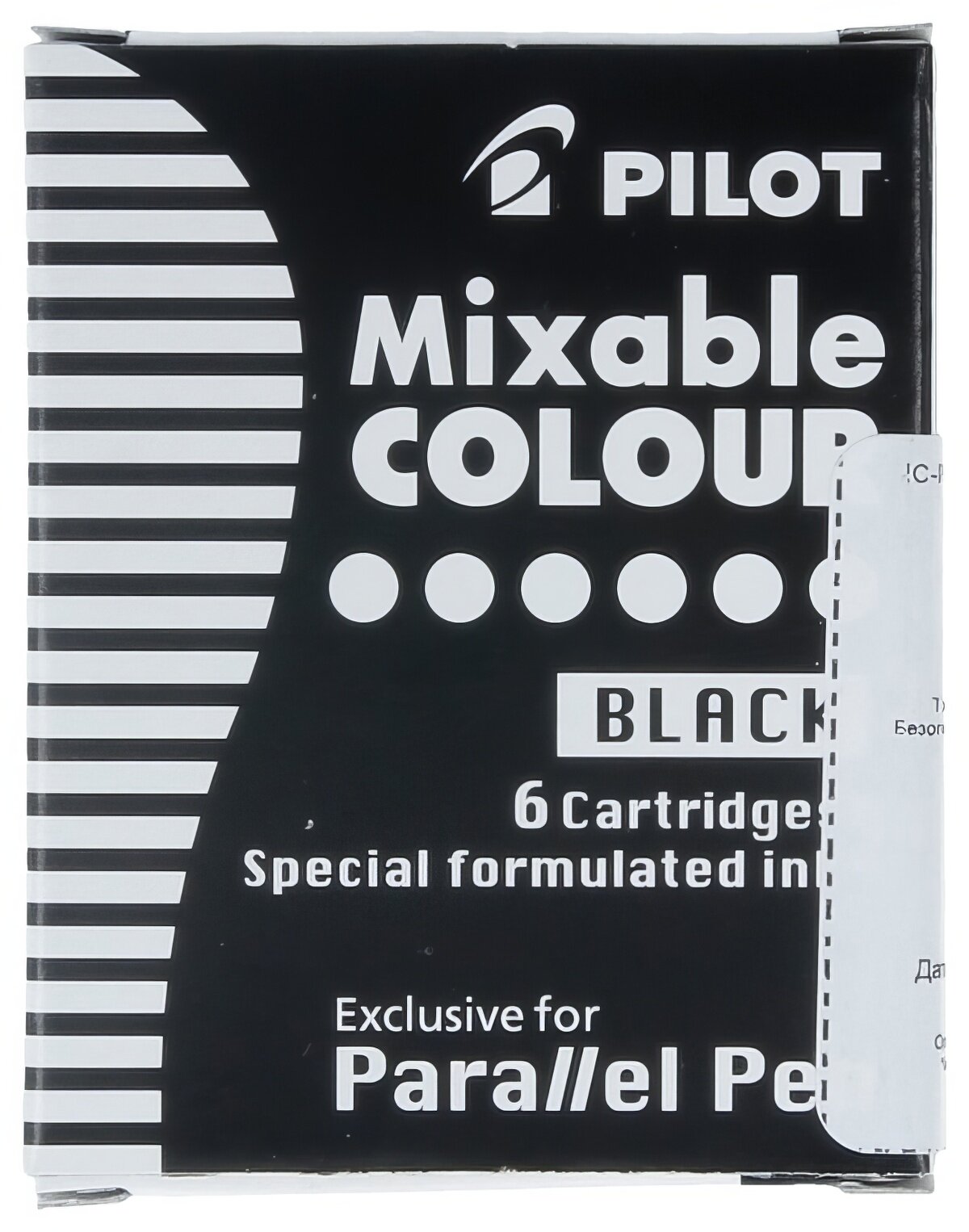 Pilot Картридж с чернилами для перьевой ручки Parallel Pen 6 шт. IC-P3-S6(B) черные