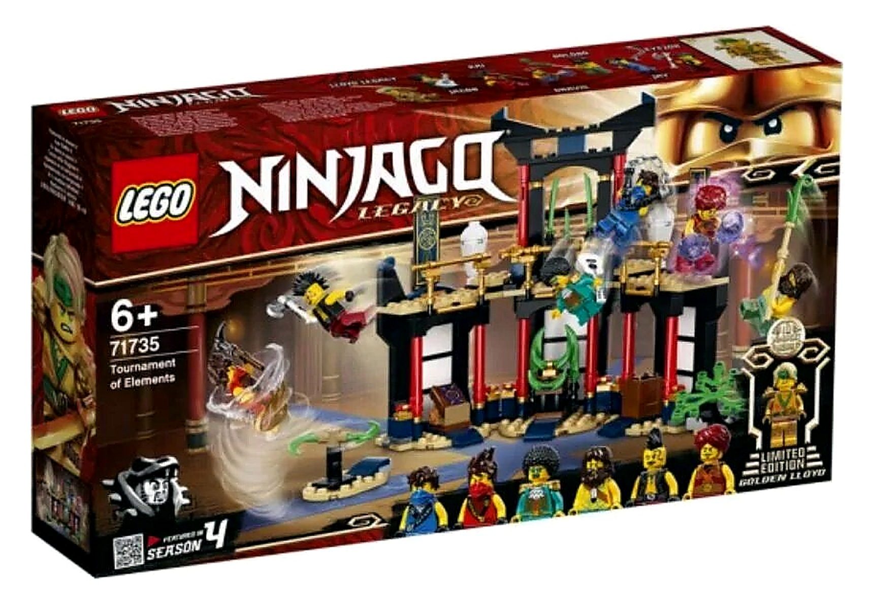 NINJAGO серия, Конструктор, 71735 Турнир стихий, Конструктор для мальчиков и девочки