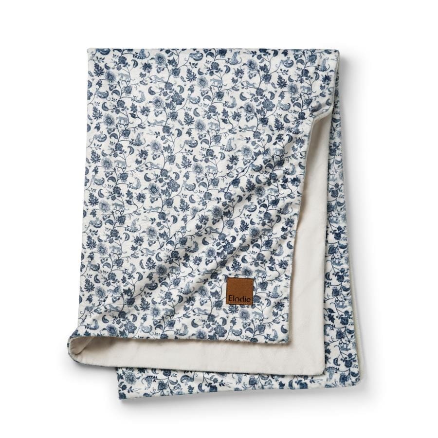 Плед Elodie Details Pearl Velvet, garden leo toile, 75x100 см, зеленый