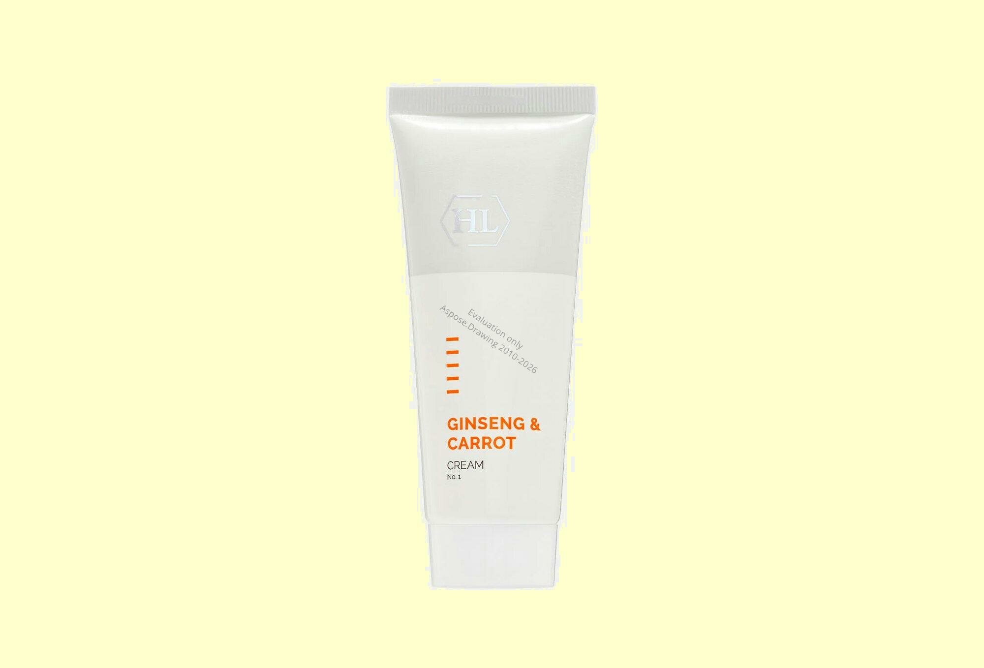 Крем для лица Holy Land, GINSENG & CARROT, без кислот, для лица, 70 мл
