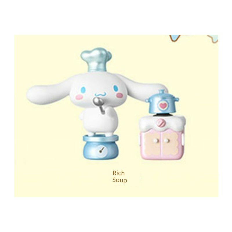 Оригинальная фигурка Miniso Cinnamoroll Cooking House, горячий суп, открытая коробка, запечатанный пакет