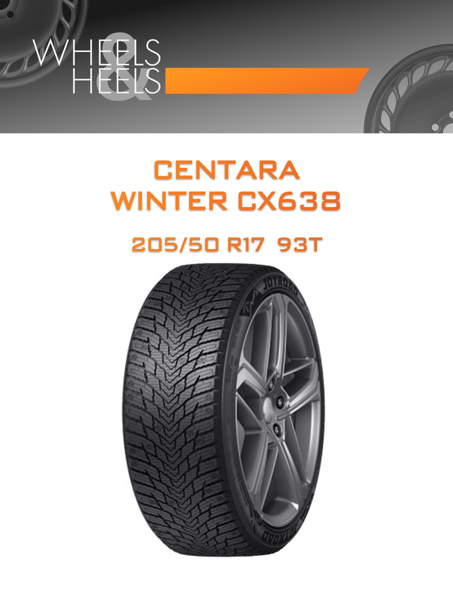 Шина автомобильная CENTARA WINTER CX638 205/50 R17 93T XL WINTER Ш, зимняя, универсальная