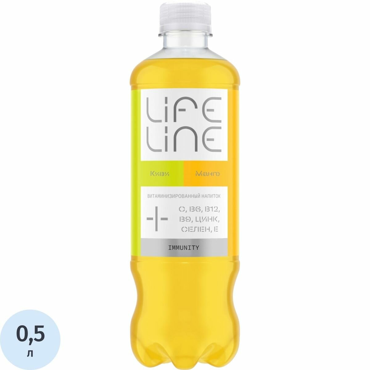 Напиток негазированный LifeLine Immunity манго-киви 0.5л (2406881), 12шт.