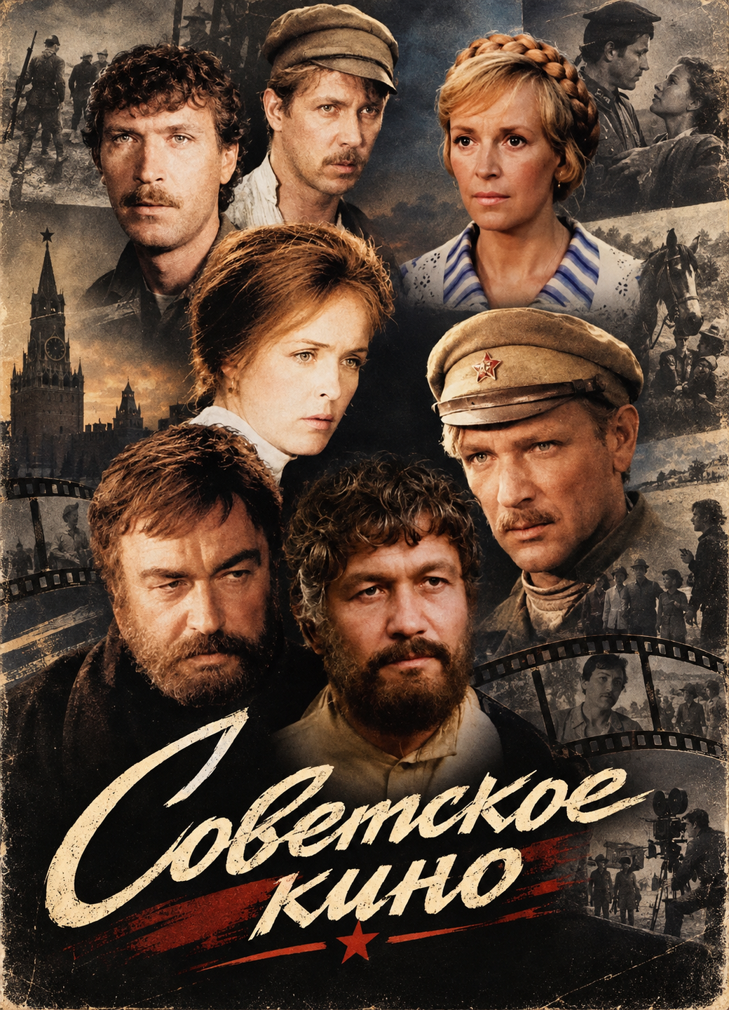 Сборник фильмов "Советское кино" на флеш-носителе 64 Гб, многосерийные советские фильмы, металлический корпус