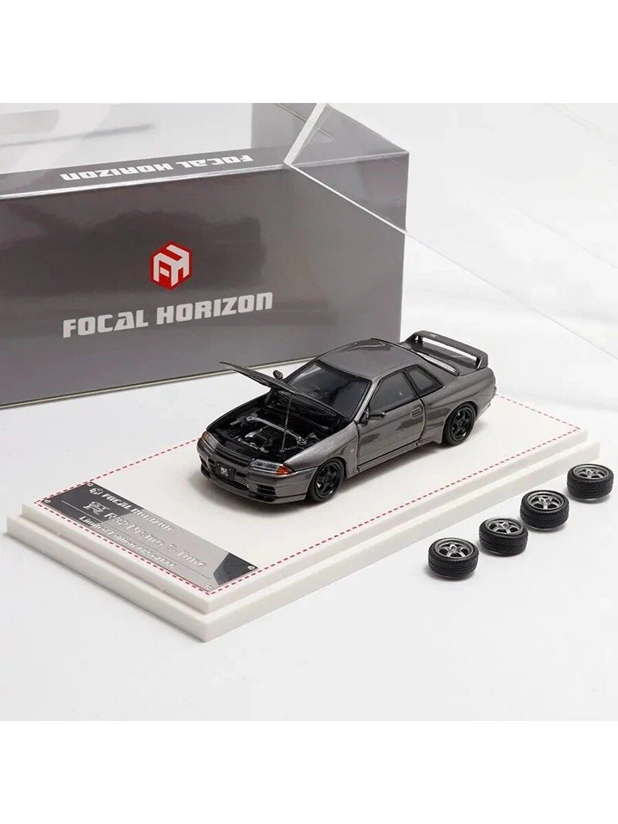 Машинка FOCALHORIZON 1 64 Nissan Skyline GT-R R32 S-Tune Модель легкосплавного автомобиля