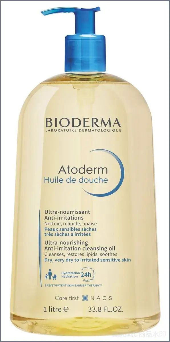 Масло косметическое Atoderm для душа, 1000 мл. Новая модель 2025