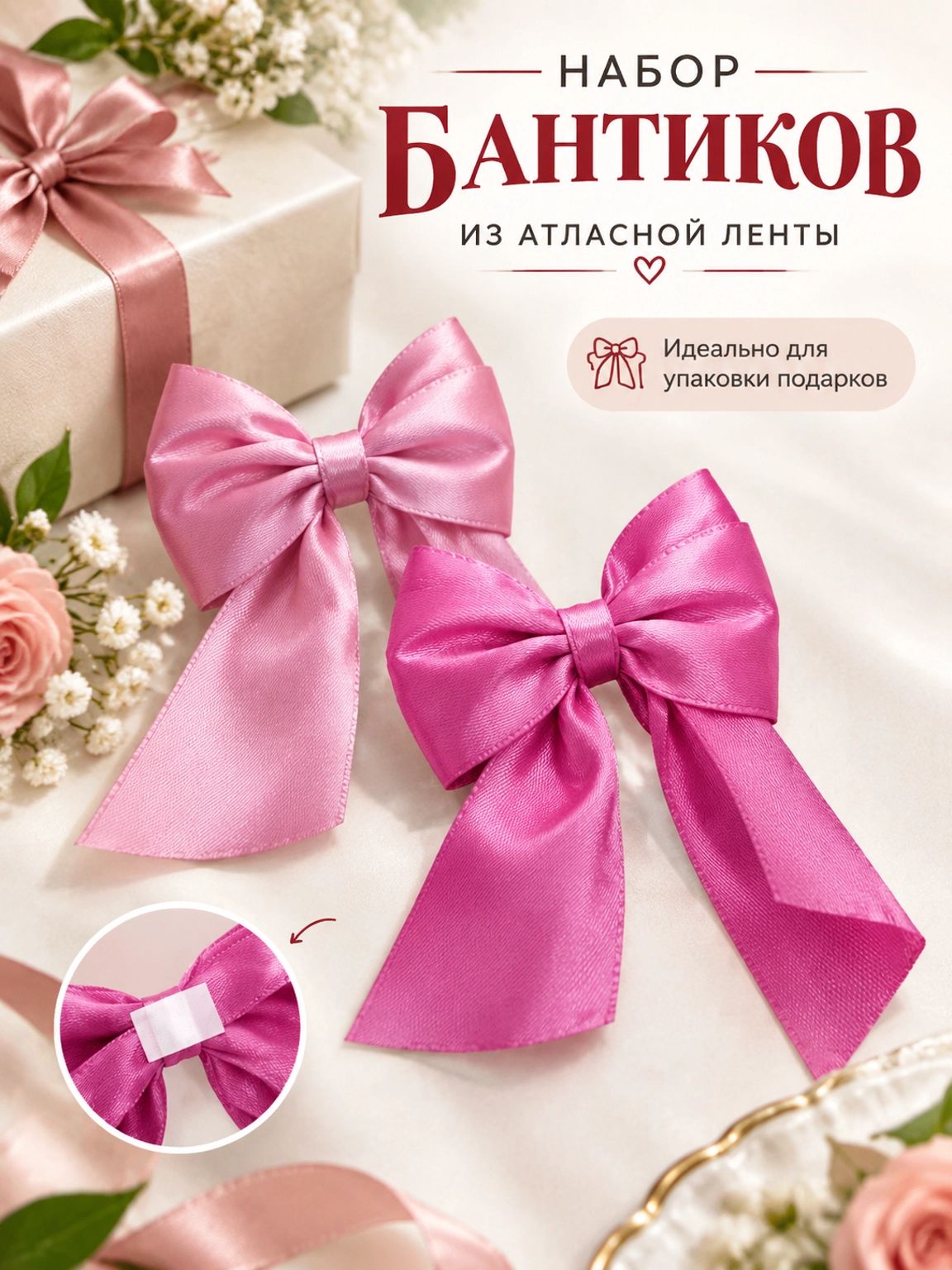 Набор бантиков для подарков