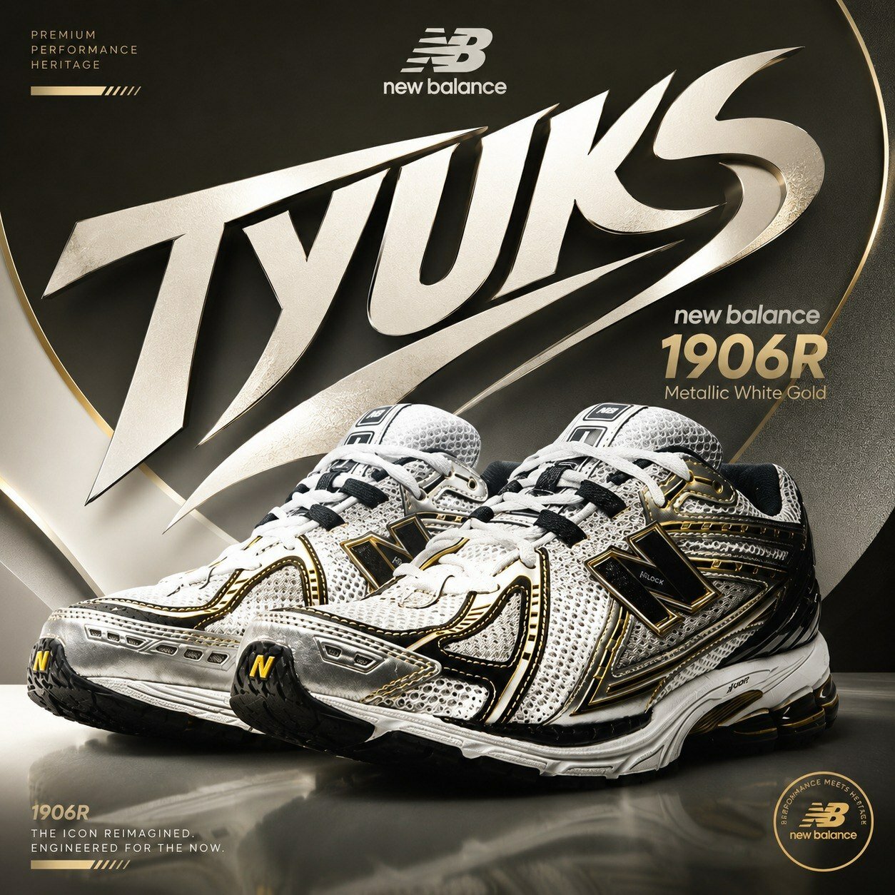 Кроссовки New Balance New Balance 1906r "White Metallic Gold"